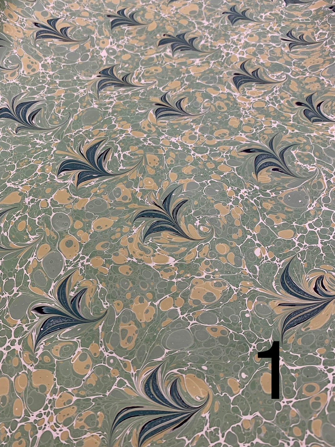 A2 Hand Marbled Paper forest Floor Collection - Etsy