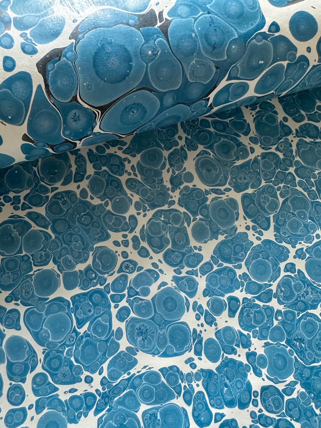 A2 Hand Marbled Paper With Wax Finish - Etsy