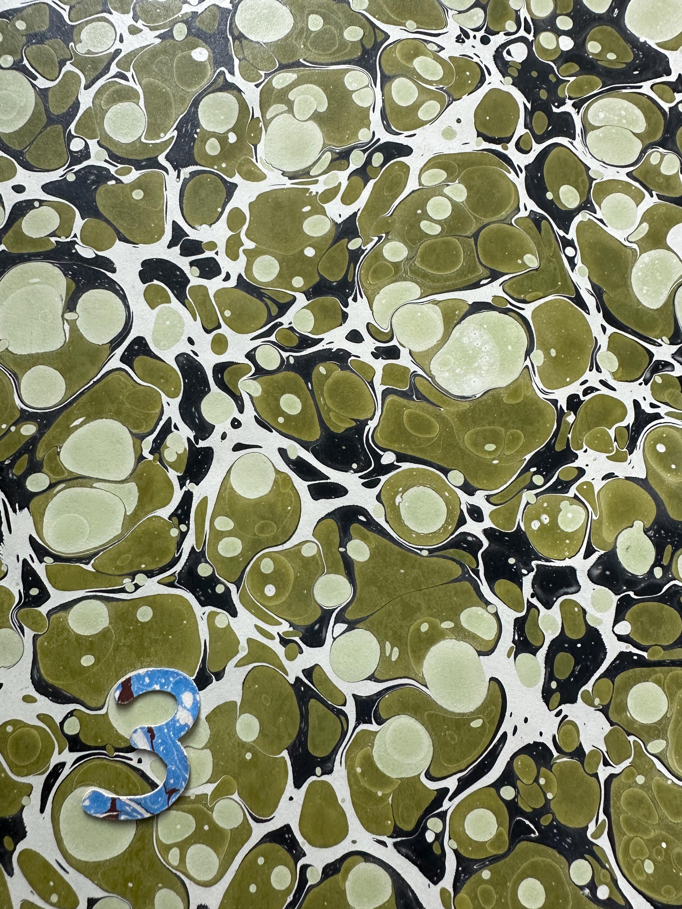 Extra Large Hand Marbled Papers With Wax Seal - Etsy