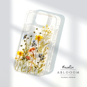 Pressed Flower Phone Case for iPhone 8 Se X XR 11 12 13 14 15 Pro Max ...