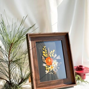 Pressed Flower Frame, Pressed Flowers Art, Wedding Present, Real Dried ...