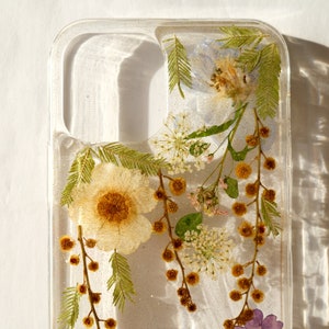 Handmade Pressed Flower Phone Case for iPhone 8 X 11 12 13 14 15 Pro ...