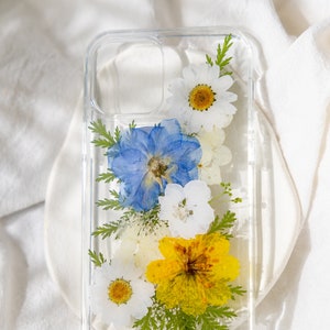 Real Pressed Flower Phone Case for iPhone 17 16 15 14 13 12 11 Pro Max ...