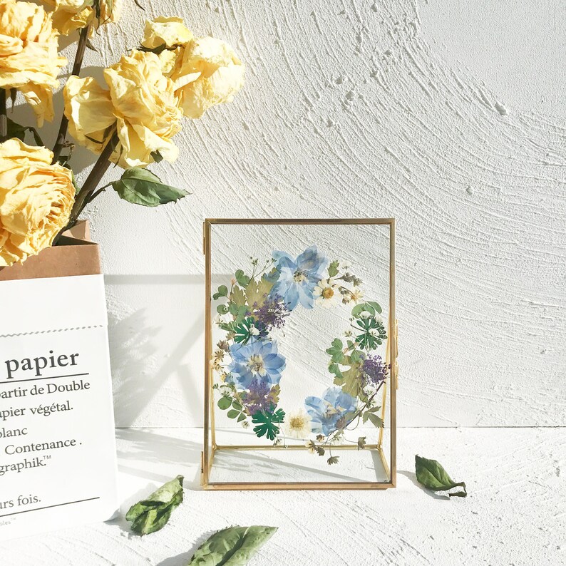 Pressed Flower Frame, Christmas Gift, Pressed Flower Art, Flower Gift ...