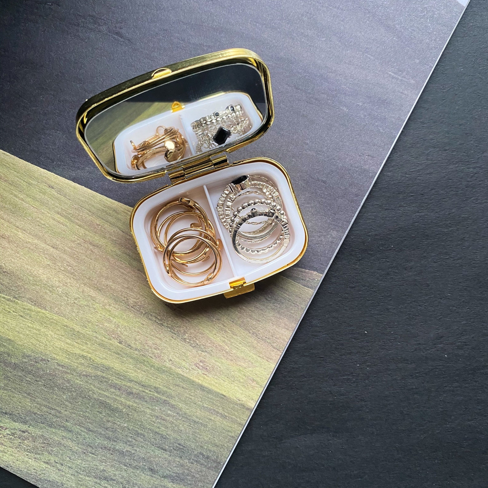 Pressed Flowers Pill Case Birth Control Pill Box Cute Pill - Etsy