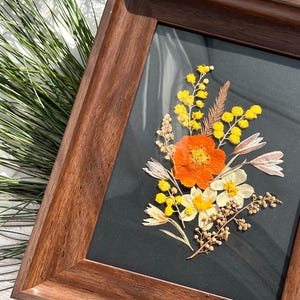 Pressed Flower Frame, Pressed Flowers Art, Wedding Present, Real Dried ...