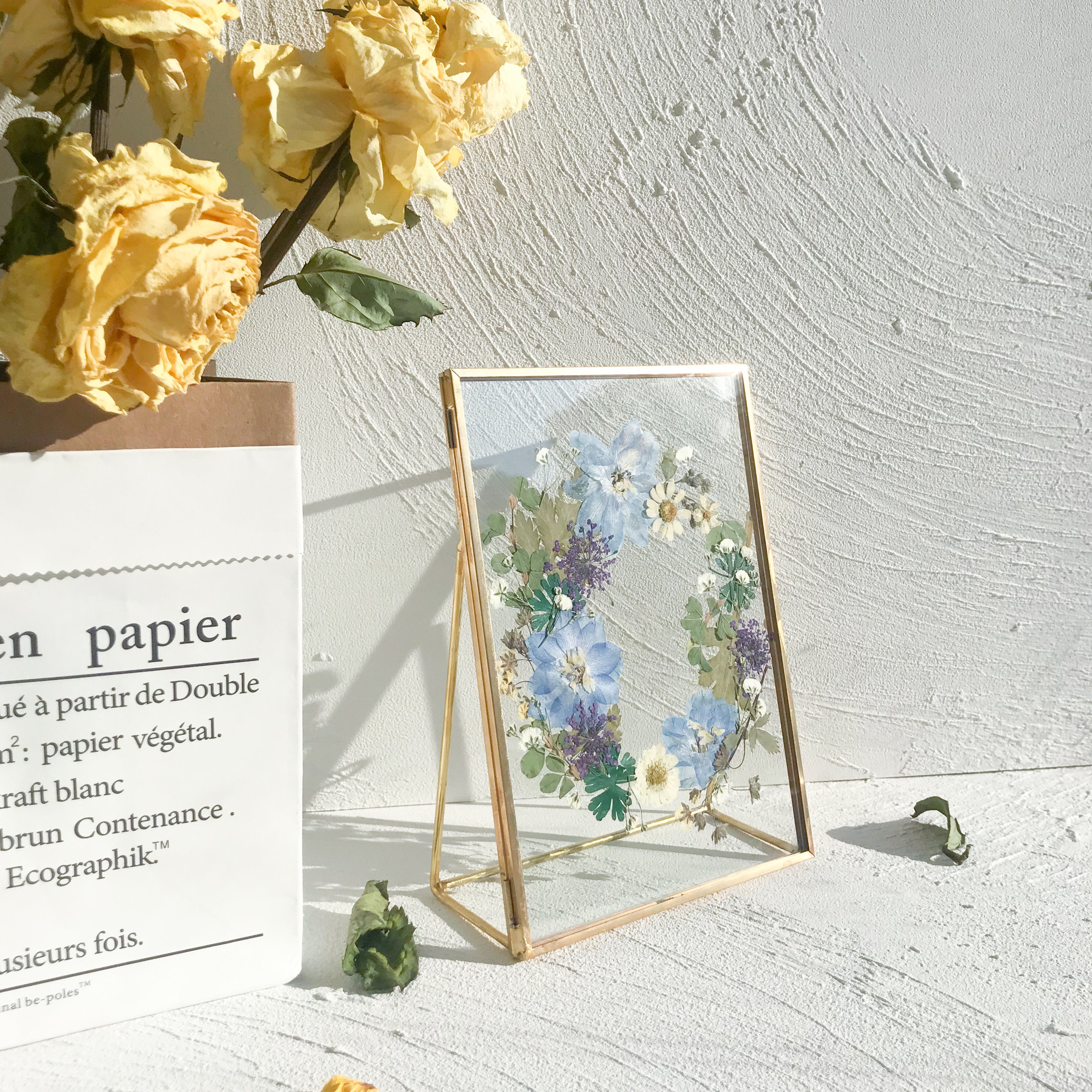 Pressed Flower Frame, Christmas Gift, Pressed Flower Art, Flower Gift ...