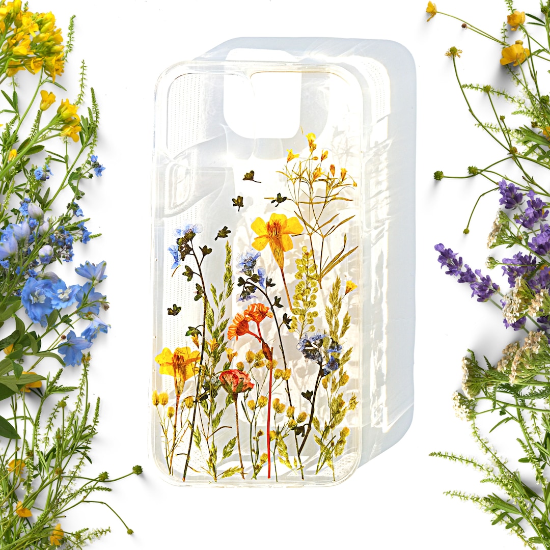 Pressed Flower Phone Case for iPhone 8 Se X XR 11 12 13 14 15 Pro Max ...