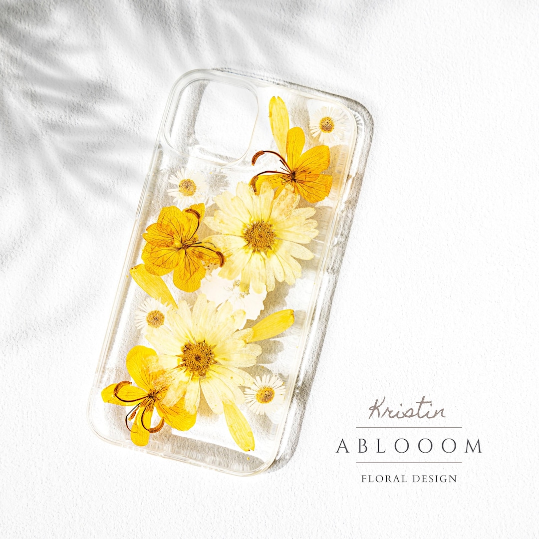 Pressed Flower Phone Case for iPhone 15 14 13 12 11 Pro Max X Case ...