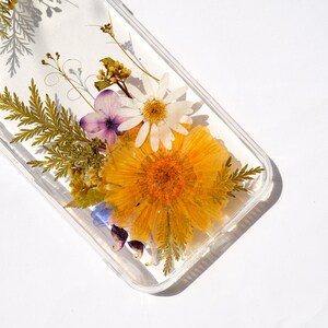 Real Pressed Flower Phone Case for iPhone 8 11 12 13 14 15 16 17 Pro ...