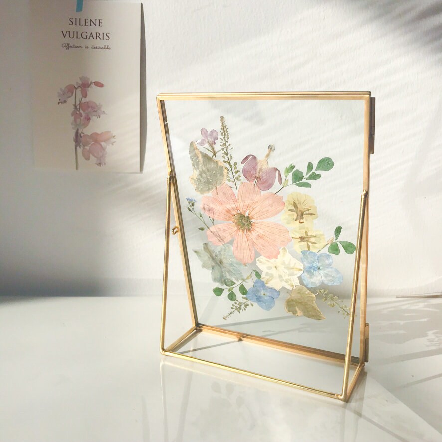 Pressed Flower Frame Pressed Flowers Pressed Art Flower Gift - Etsy