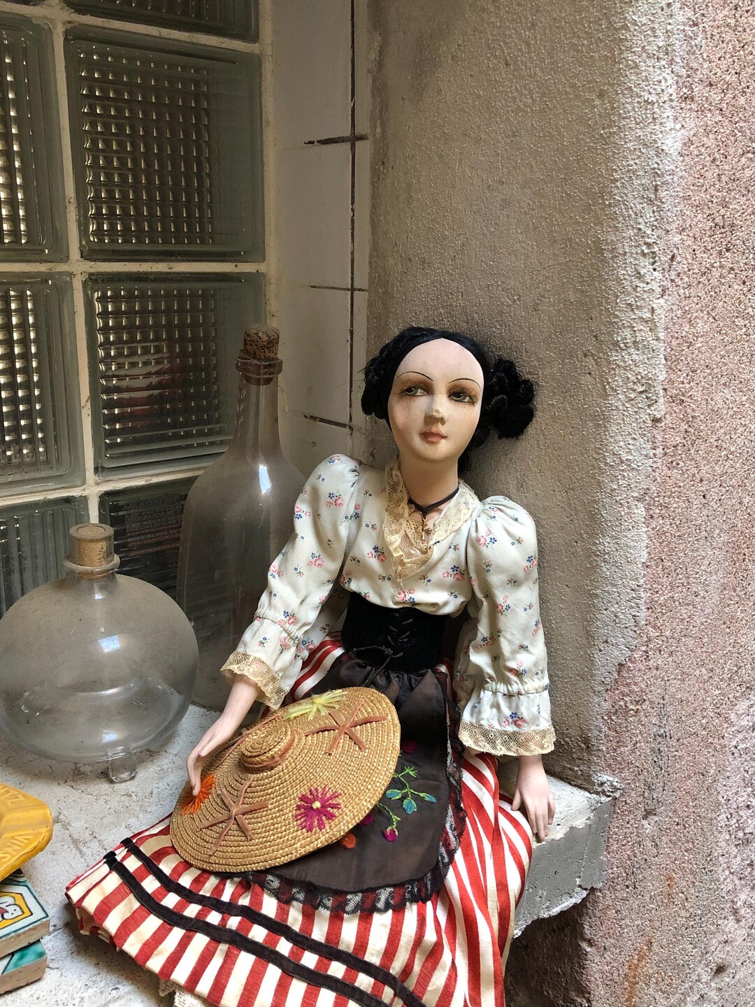 Rare Antique French Boudior Doll: Niçoise Dress, 1920s Art Deco - Etsy