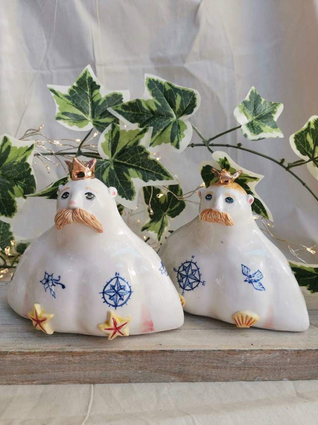 Jake the Merman Cedric the Merman Wee Men Sculptures by - Etsy