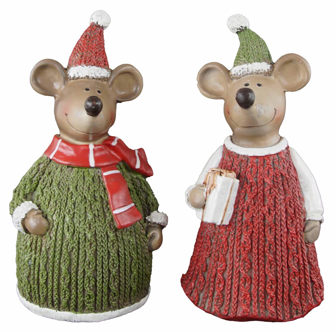 Wintery Fence Stool Mice - Set of 2 - Etsy