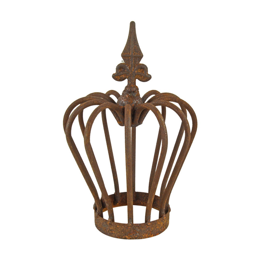 Rust Crown Approx. 24 Cm Garden Decoration - Etsy