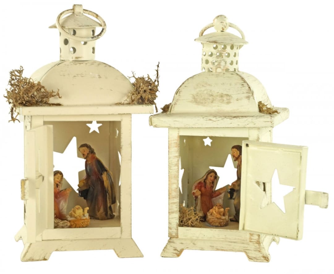 Special Lantern Crib Set of 2 Including 3-piece Figure Set Size 14x7x7 ...