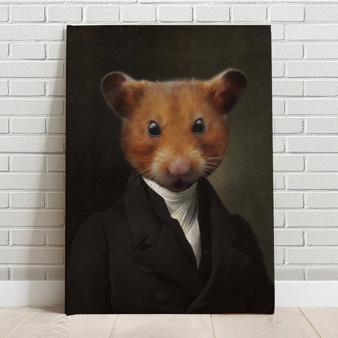 Custom Hamster Pet Portrait Renaissance, Victorian,, Prince Pet ...