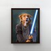 Custom Pet Portrait Star Wars Obiwan Kenobi Pet Canvas Funny Pet Lover ...