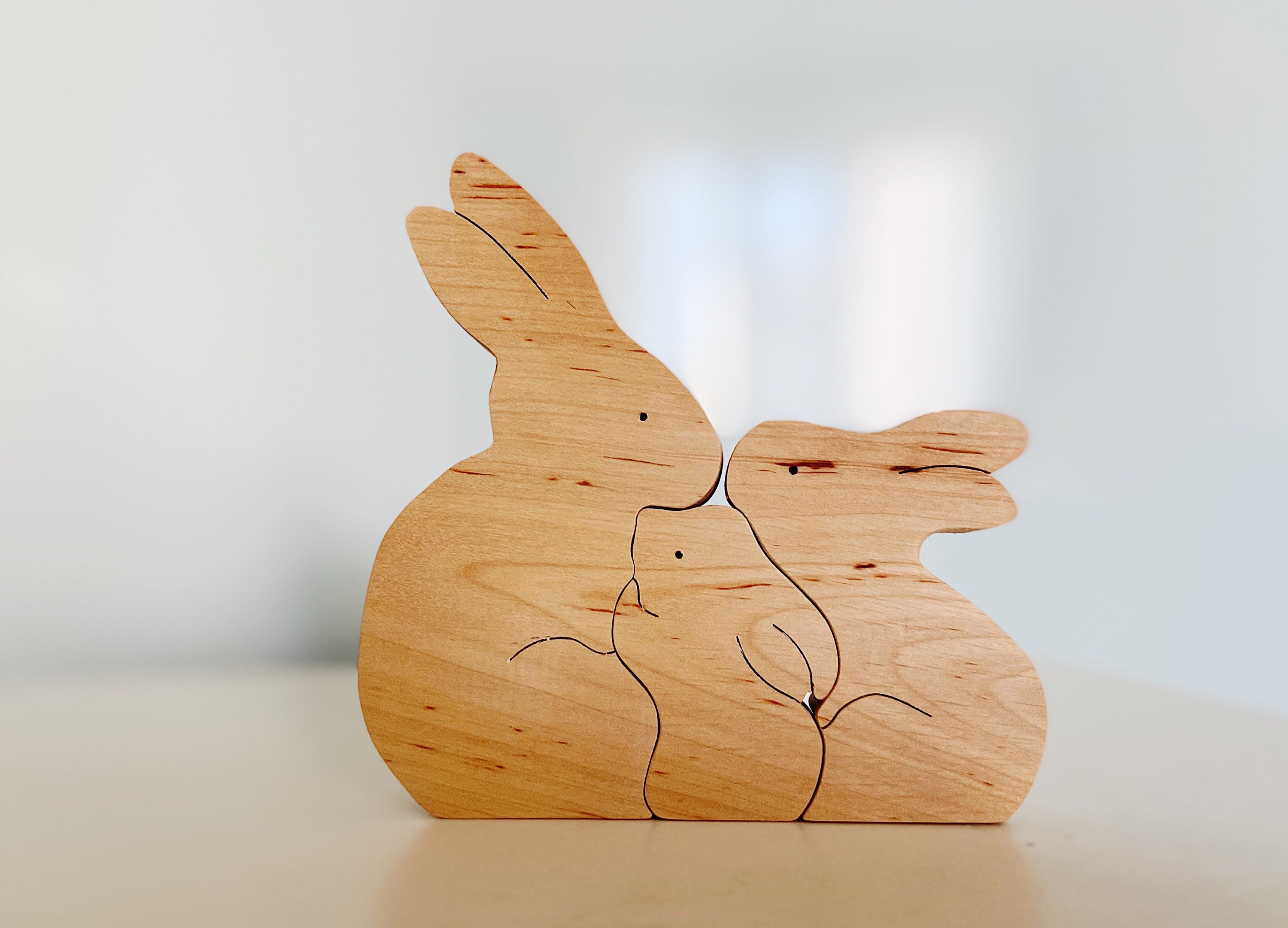 Wooden Rabbit Puzzle