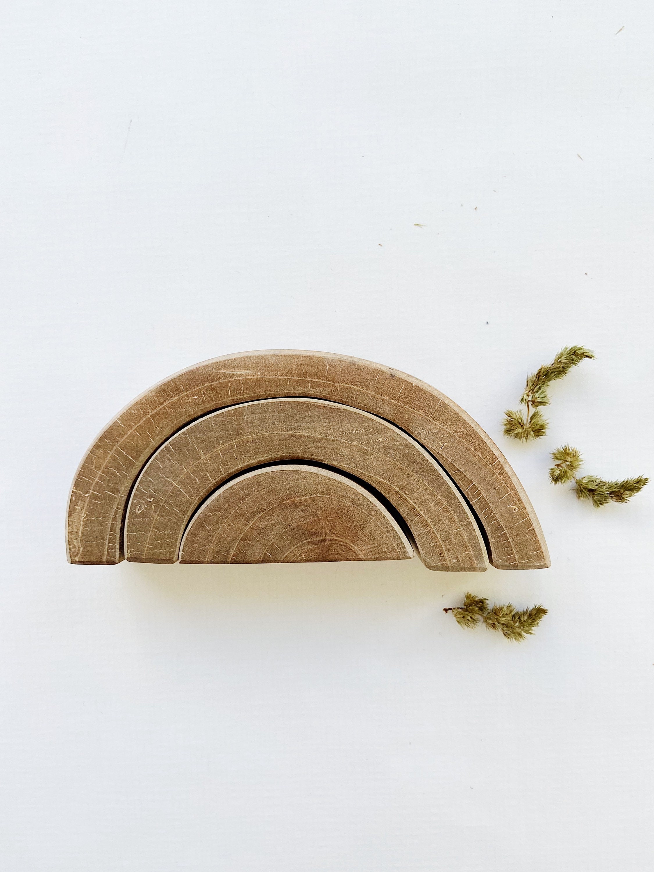 Small wooden rainbow is boho decor for nursery and home | Etsy