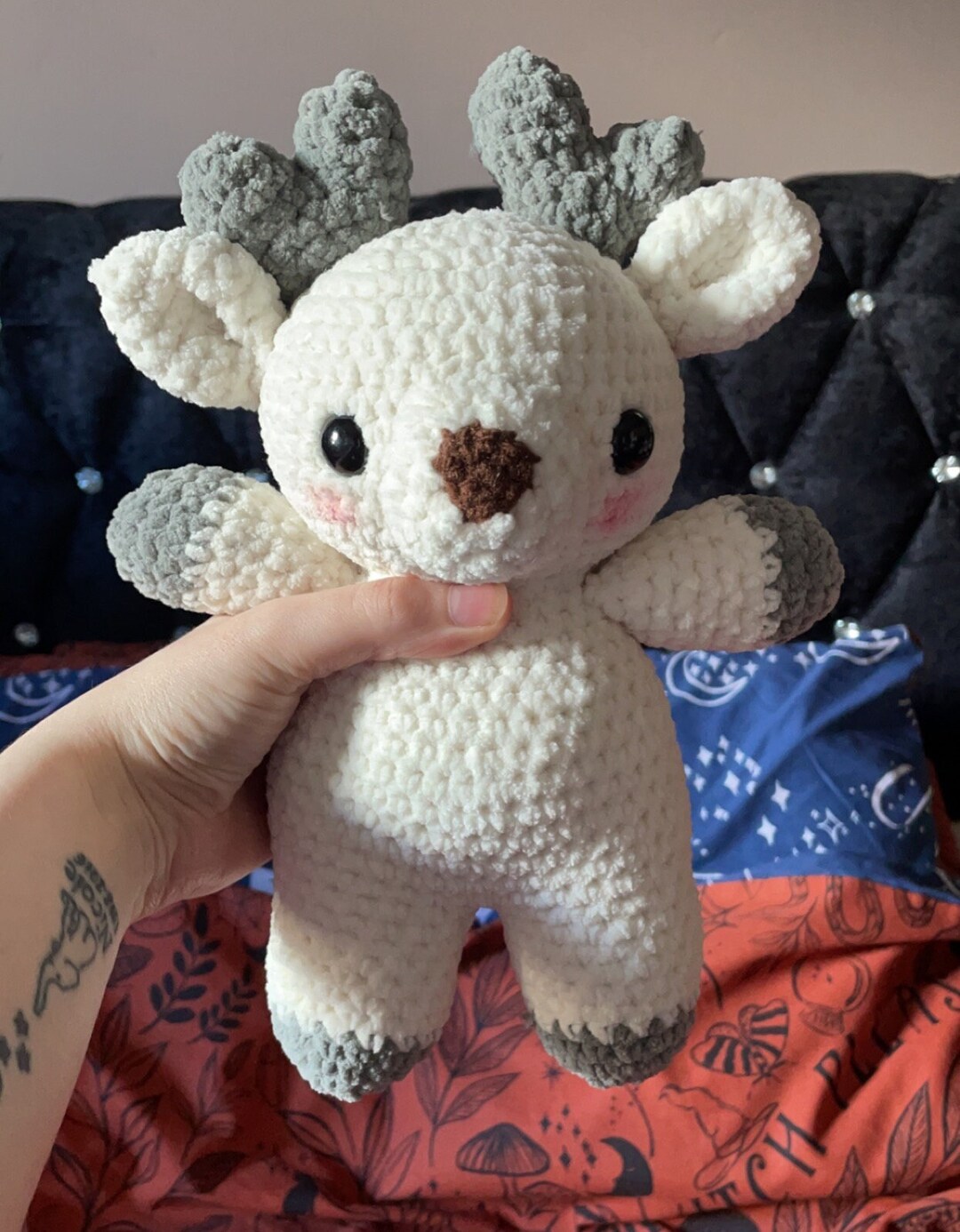 Deer Plush Deer Soft Toy Christmas Plushie Soft Toy - Etsy