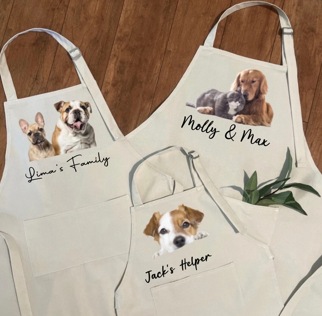 Personalized Pet Apron, Adult Youth and Tiddler Size Apron, Apron With ...