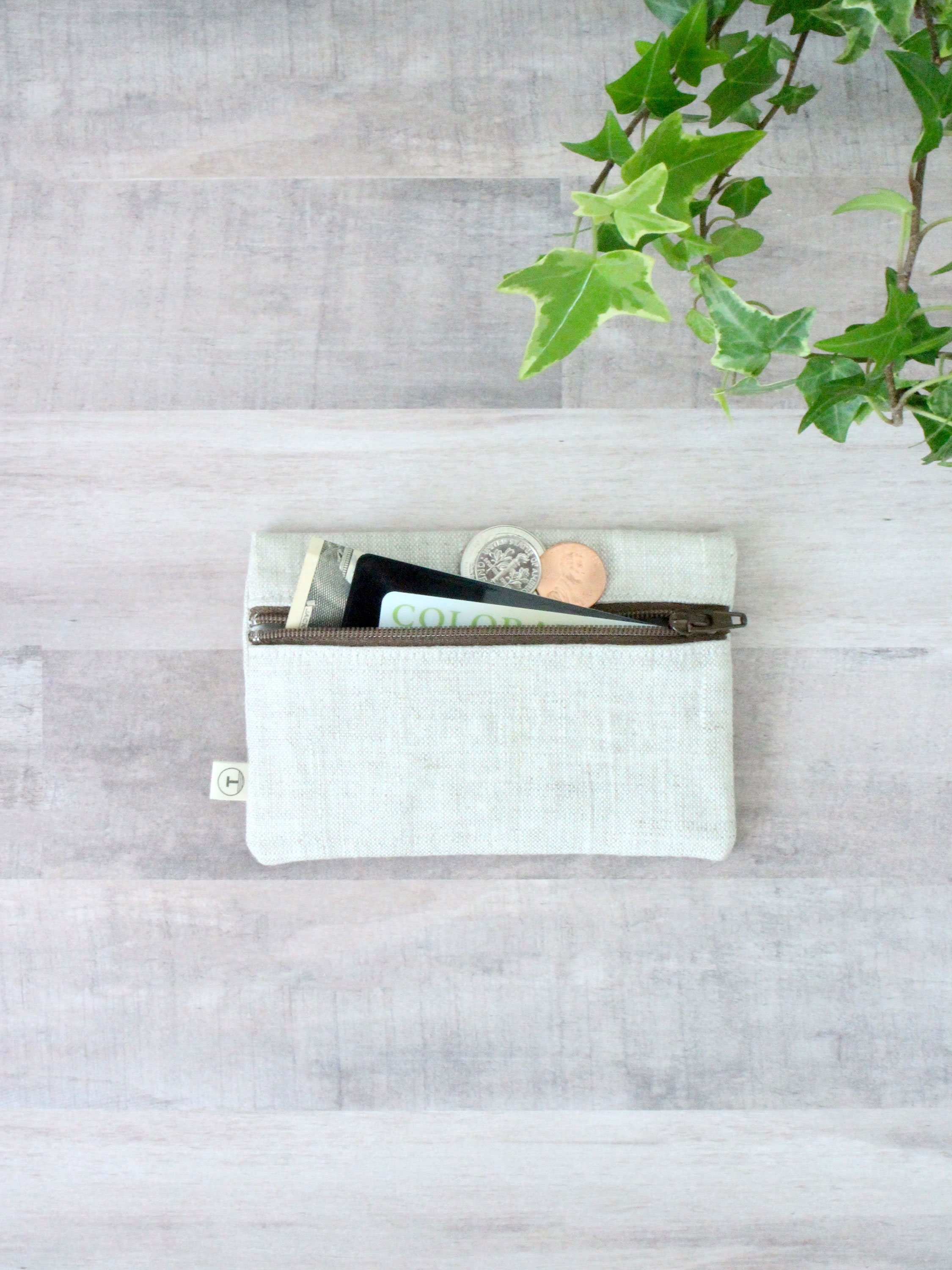 Accessory Bags, Linen Zipper Pouch, Cosmetic Pouch, Makeup Bag, Small ...