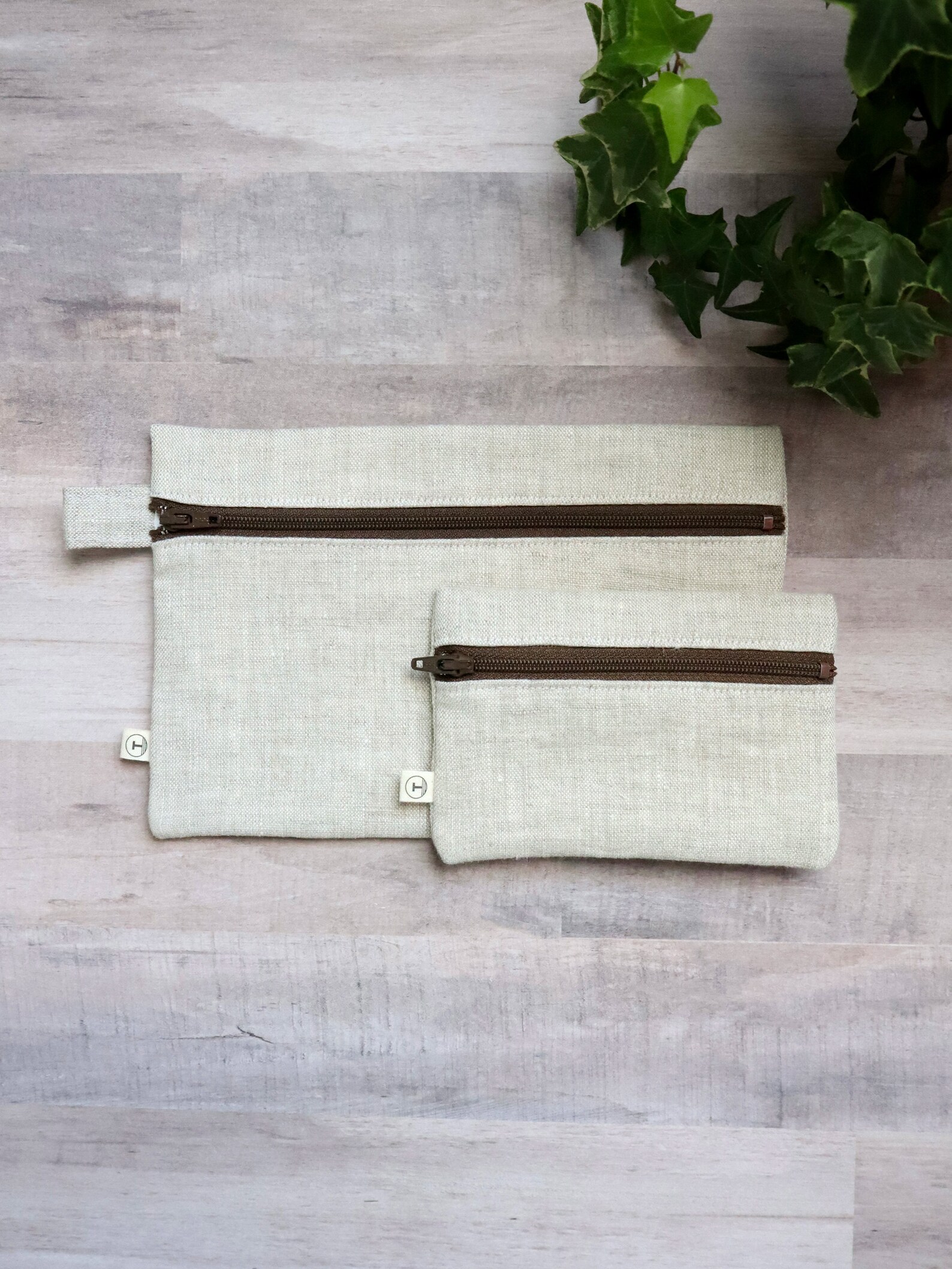 Accessory Bags Linen Zipper Pouch Cosmetic Pouch Makeup - Etsy