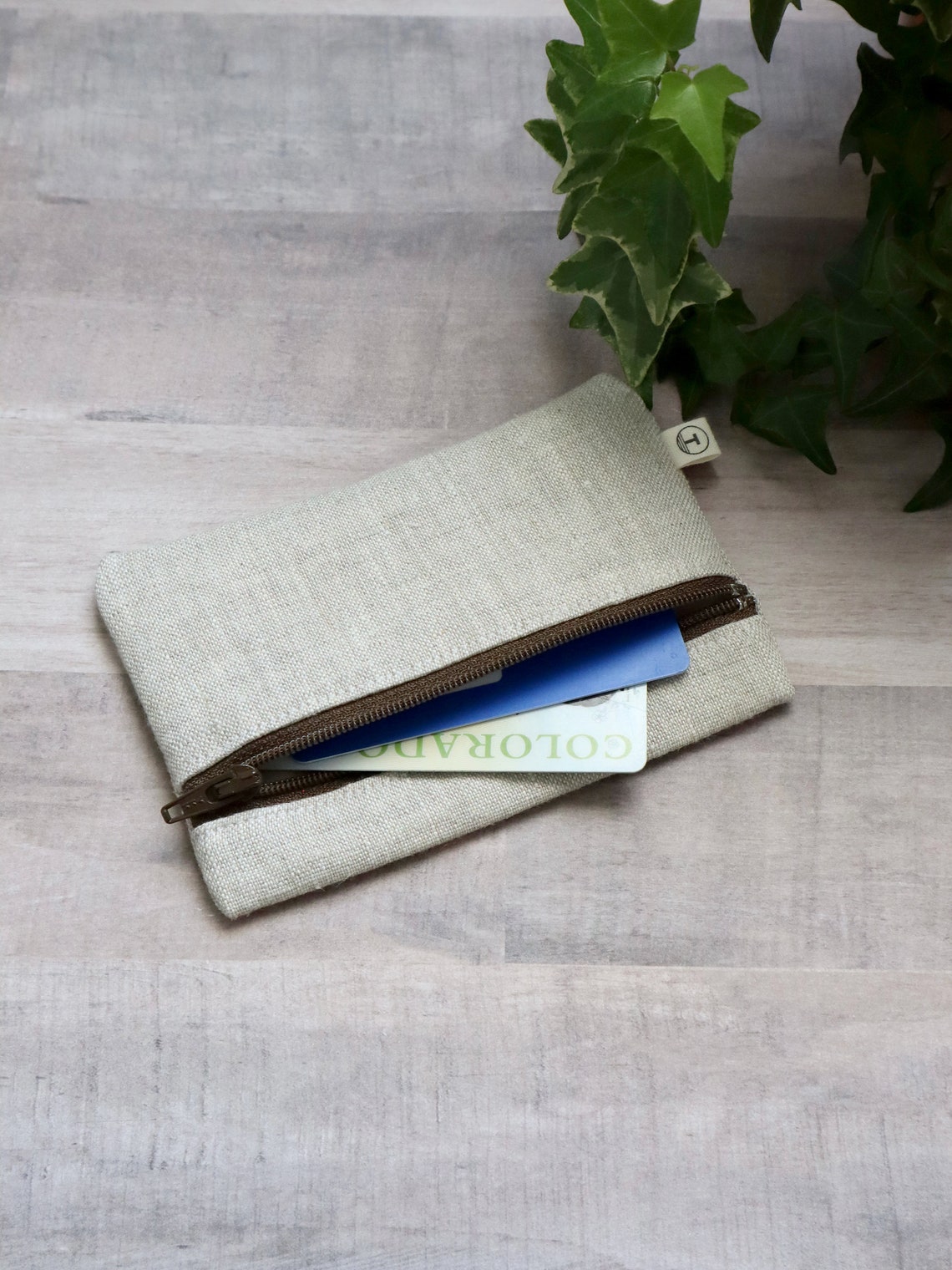 Accessory Bags Linen Zipper Pouch Cosmetic Pouch Makeup - Etsy