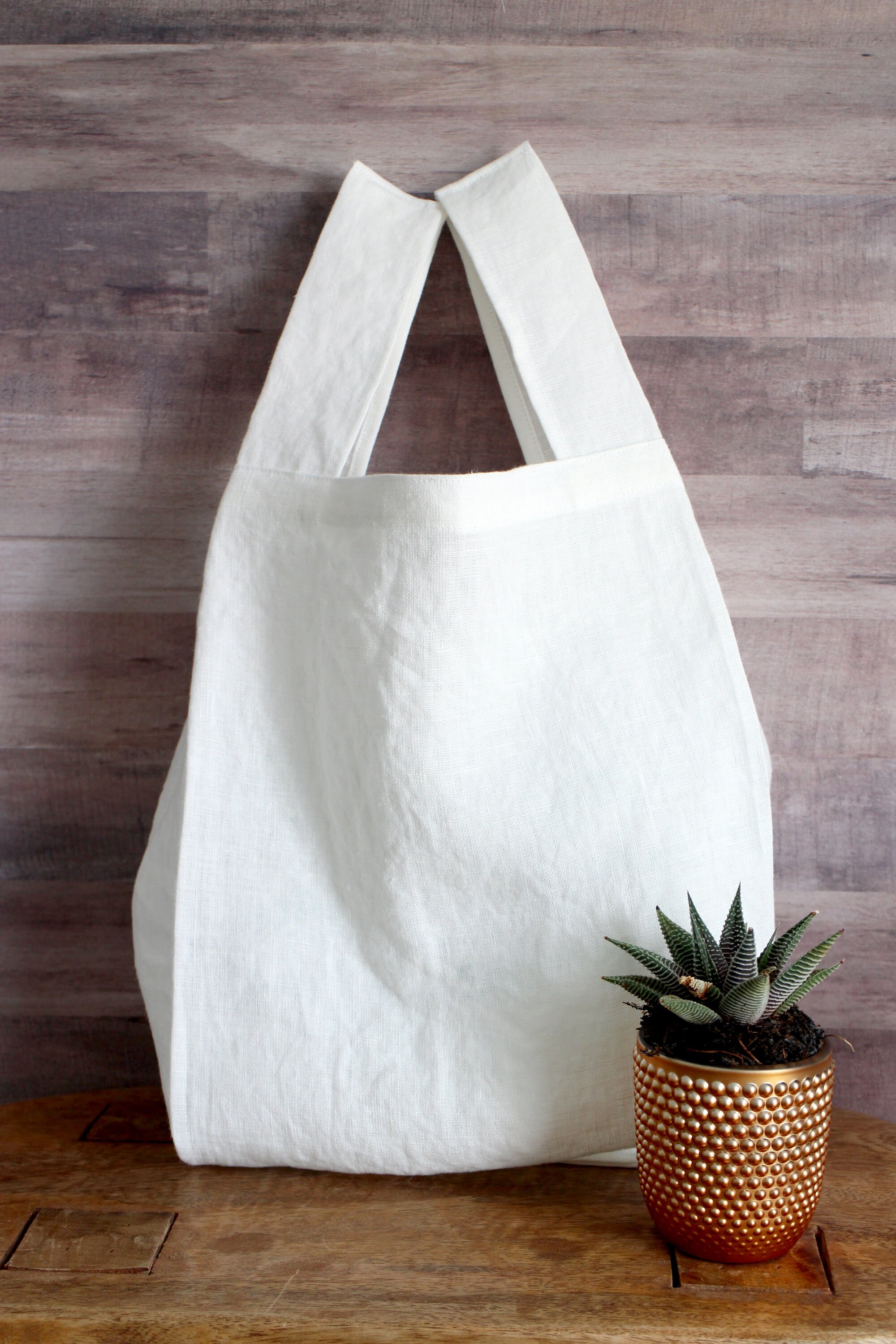 Foldable Linen Shopping Bag, Eco Bag, Reusable Shopping Bag, Grocery ...