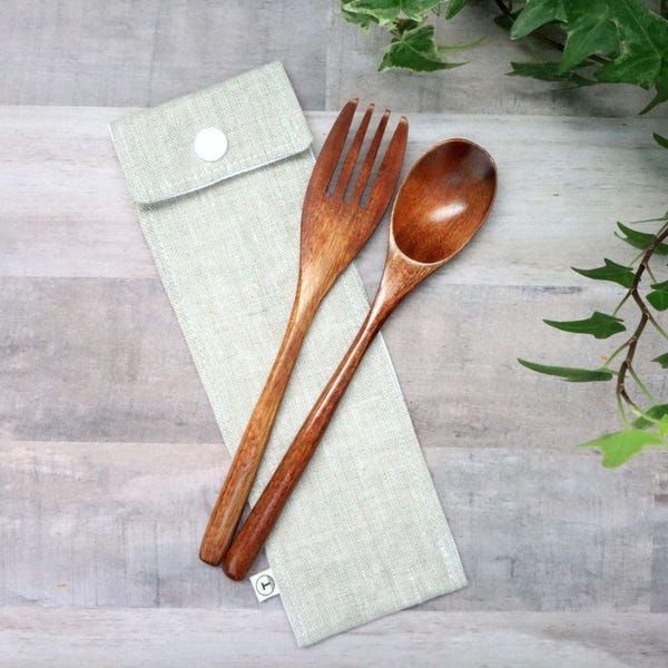 Travel Spoon Fork Set - Etsy