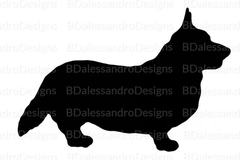 Corgi Silhouette SVG for Cricut / Silhouette / Other Crafts DIGITAL ...