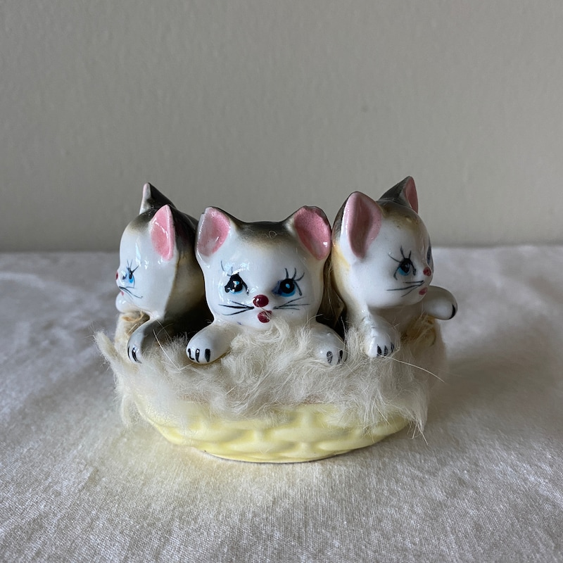 Cute Cat Figurine - Etsy