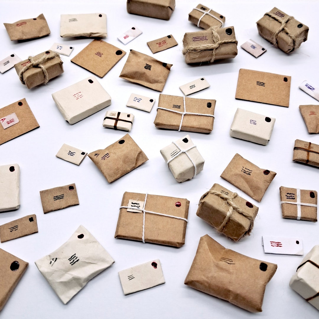 Dolls House Mail Bundle, 1:12th Scale Miniature Post and Parcels - Etsy