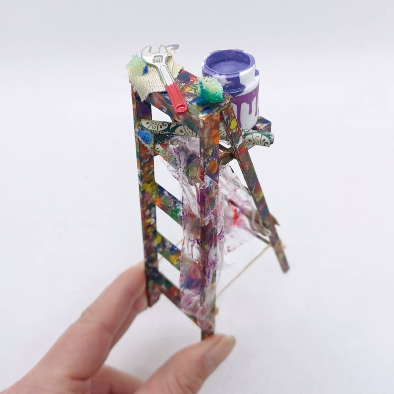 Dolls House Step Ladder Miniature DIY Decorating Tools - Etsy