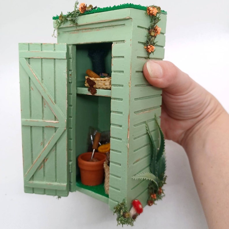 Dolls House Garden Shed 1/12th Scale Miniature Potting Shed - Etsy UK