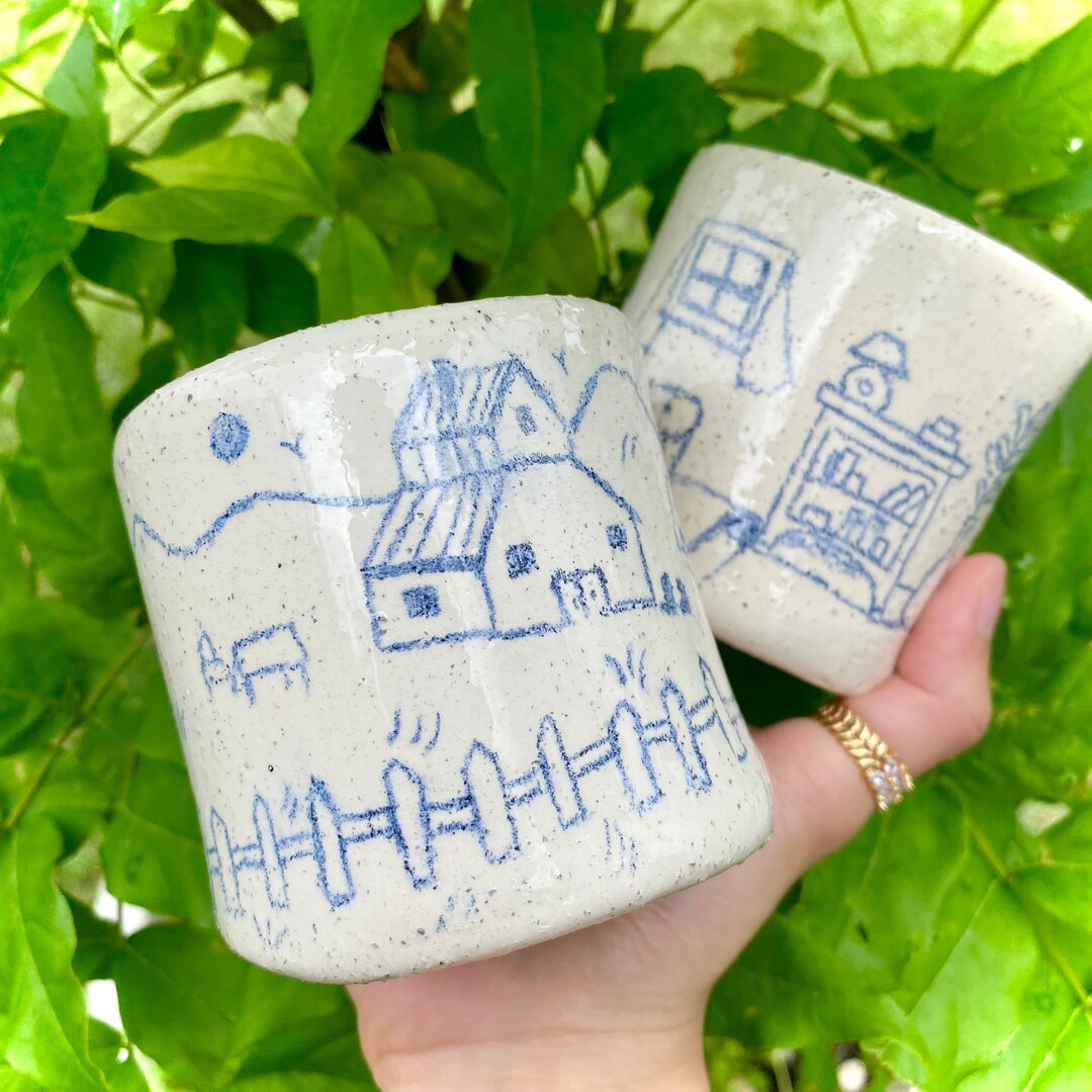 Cottagecore Country Cups, Handmade Ceramic, Pottery, Slow Living ...