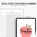 Teacher Planner 2023-2024, Teacher Gradebook, Printable Teacher Planner ...