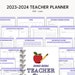 Teacher Planner Printable Teacher Gradebook 2023-2024 - Etsy