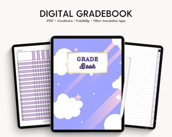 Printable Grade Book, Teacher Grading System, Grade Tracker, Digital ...