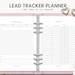 Lead Tracker Printable | Sales Lead Log PDF | CRM Sheet for ...
