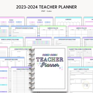 2023-2024 Printable Teacher Planner Teacher Gradebook - Etsy