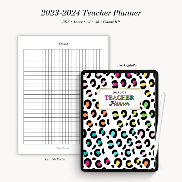 2023 2024 Teacher Planner - Etsy
