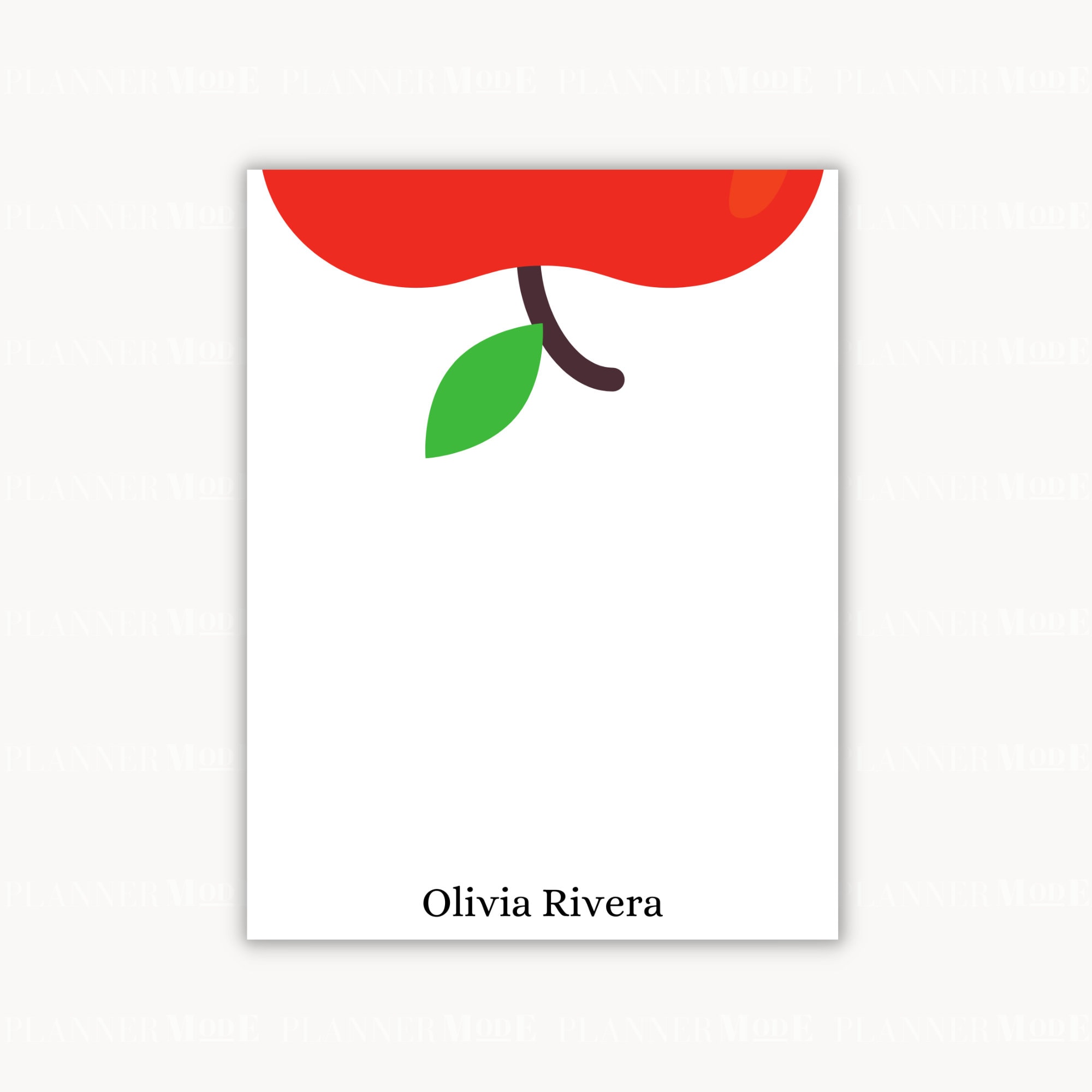 A Note From Teacher Desk, Apple From the Office of Notepad, Teacher ...