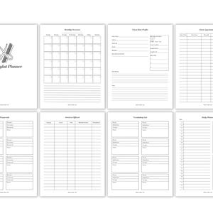 Hair Stylist Planner, Hair Salon Business Owner, Hair Client Tracker ...