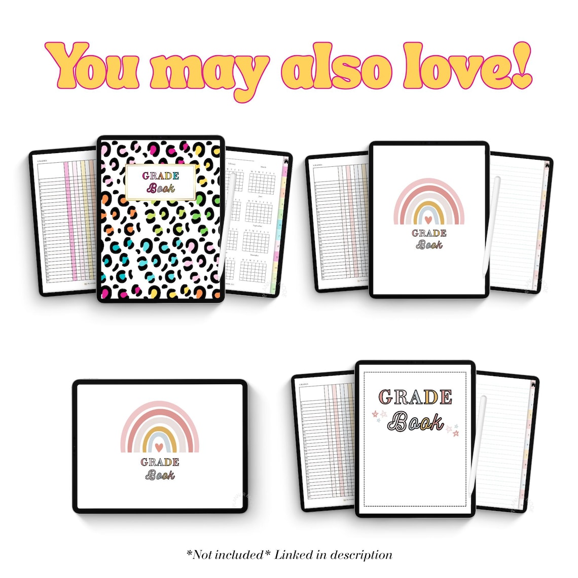 Teacher Grading System, Grade Tracker, Digital Gradebook, Printable Grade Book, Student Grades ...