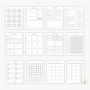 Teacher Planner Printable, Teacher Gradebook, Undated Teacher Planner ...