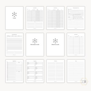 Lead Tracker Printable | Sales Lead Log PDF | CRM Sheet for ...