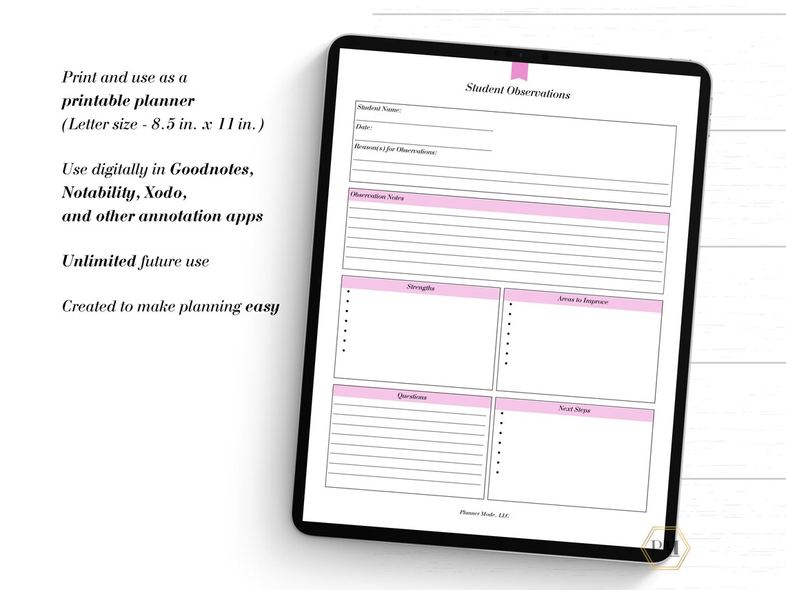 Student Observation Forms Bundle: Classroom Notes (digital Download) - Etsy