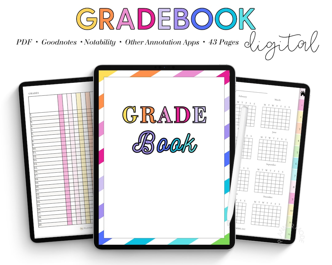 Digital Gradebook, Teacher Grading System, Grade Tracker, Teacher ...